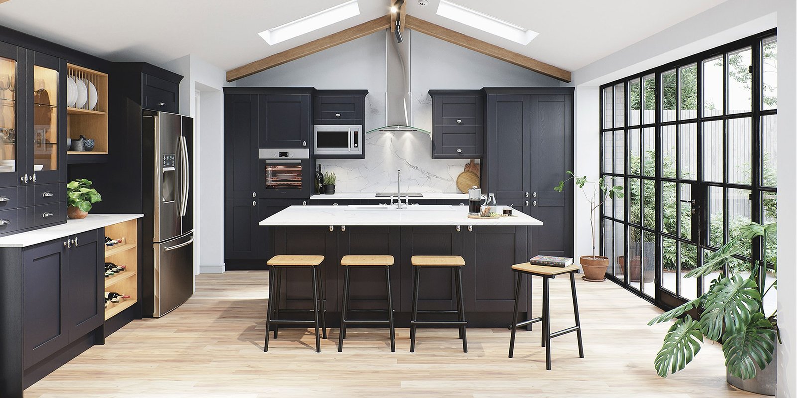 Painted Shaker Doors - SJB Trade Kitchen Supplier